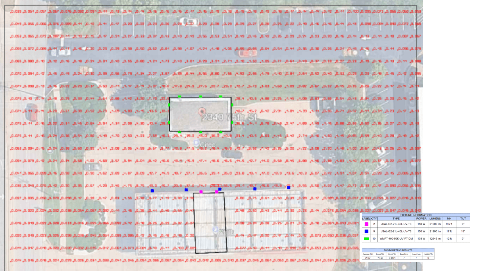 Professional Photometric Plans - Stetra Lighting